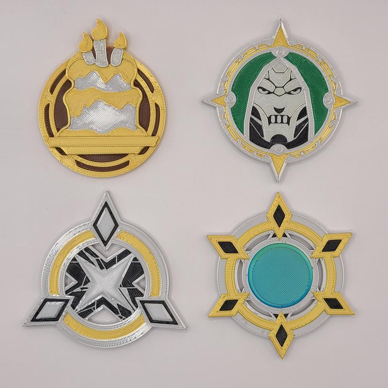 Fortnite Chapter 5 Season 4 Medallions Absolute Doom Emma Frost Doombot ...